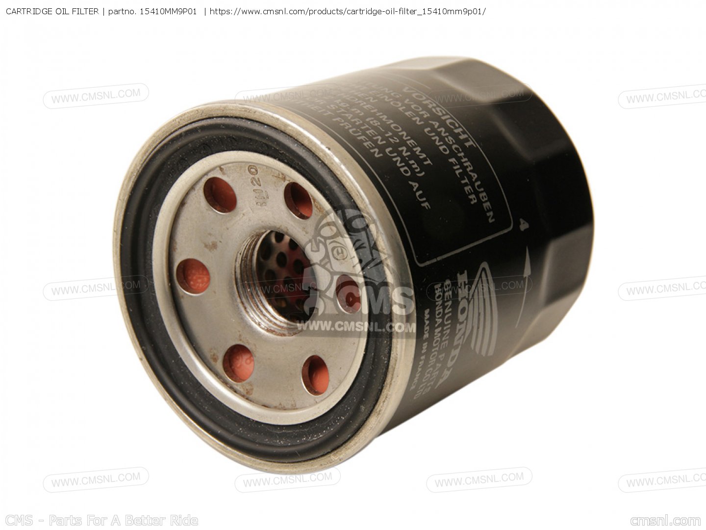 15410MM9P01 (15410-mcj-505) Cartridge Oil Filter Honda - 15410-MM9-P01