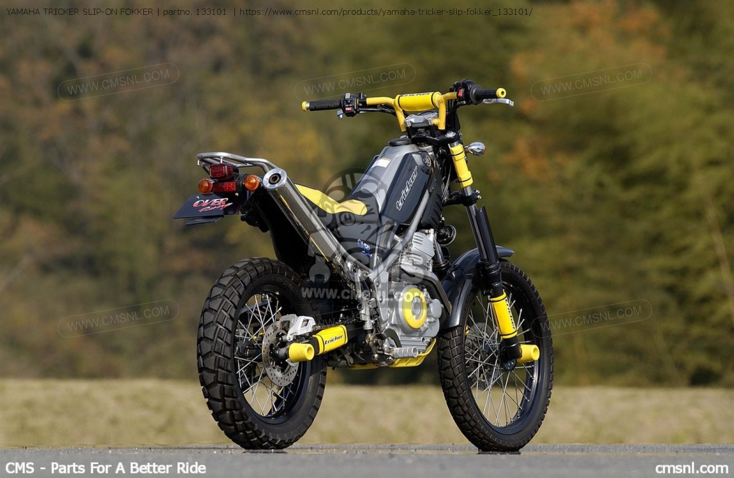 Yamaha Tricker Slip-on Fokker Exhaust Systems 133101