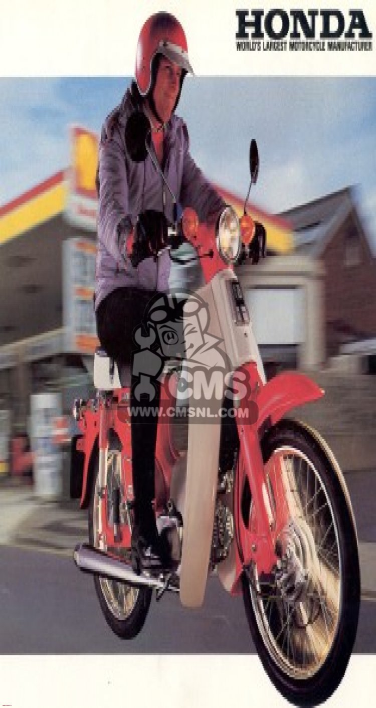 Honda C50 1982 (C) ENGLAND parts lists and schematics