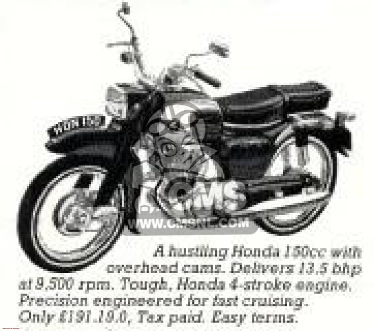 Honda C95 BENLY GENERAL EXPORT (1320003) parts lists and schematics