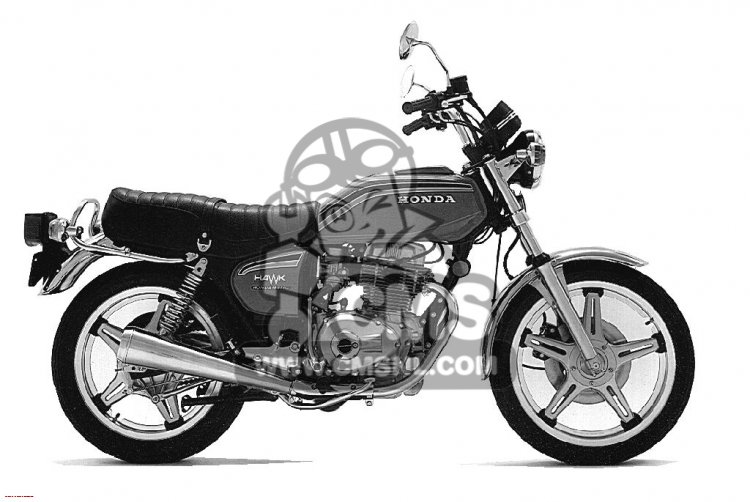 Honda CB400A HAWK HONDAMATIC 1978 USA parts lists and schematics