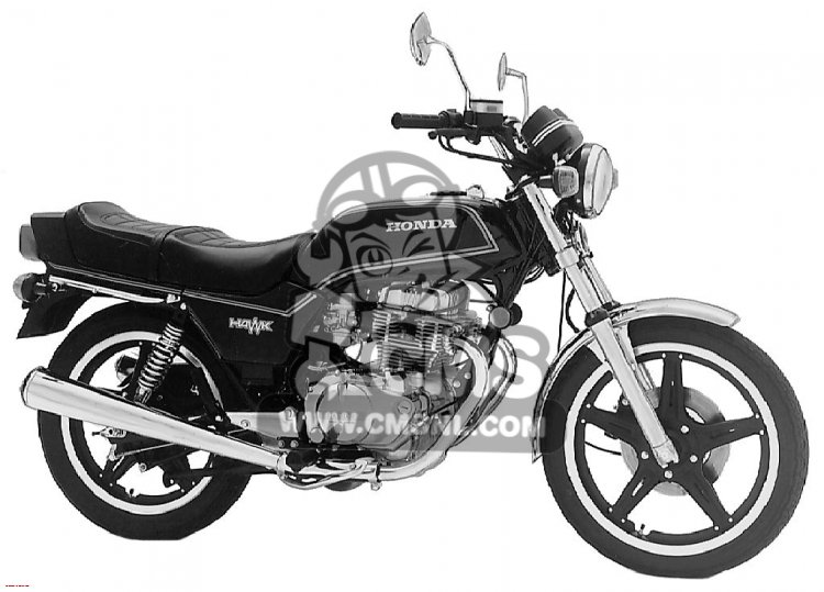 Honda CB400T HAWK 1980 (A) USA parts lists and schematics
