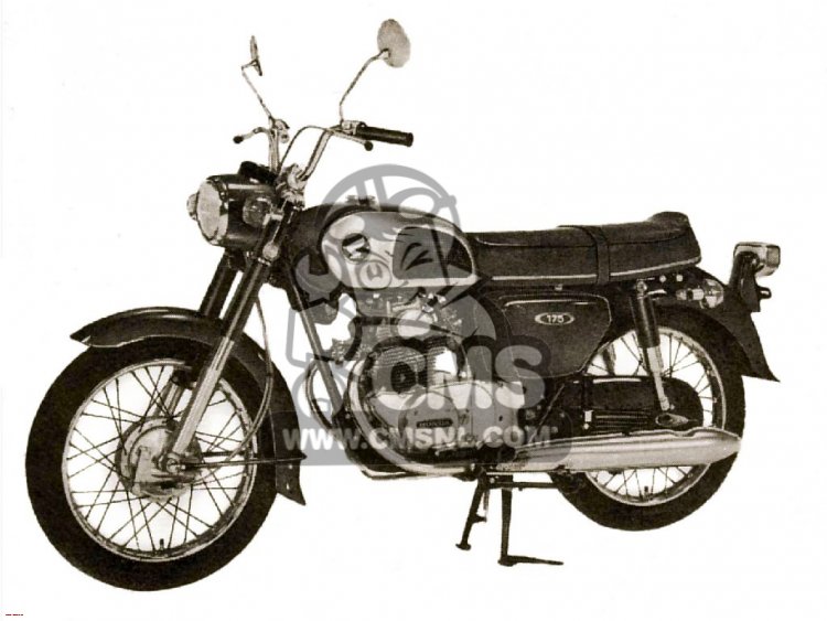 Honda CD175 A4 ENGLAND parts lists and schematics