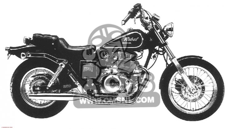 Honda CMX450C REBEL 1987 (H) USA CALIFORNIA REAR BRAKE PANEL - buy REAR ...