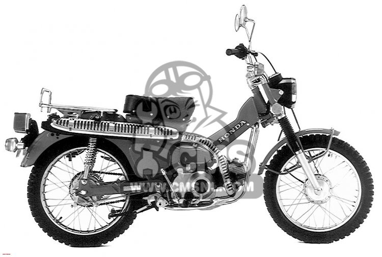 Honda CT90 TRAIL 1976 USA listes de pièces et schémas