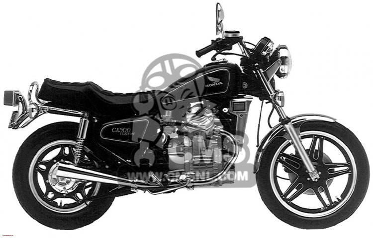 Honda CX500C CUSTOM 1980 (A) USA FRONT FORK 80 - buy FRONT FORK 80 ...