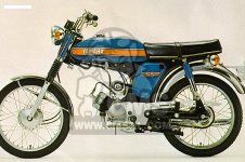 Yamaha FS1E 1974 ENGLAND TYPE 470 REAR ARM - CHAIN CASE - FENDER - buy ...