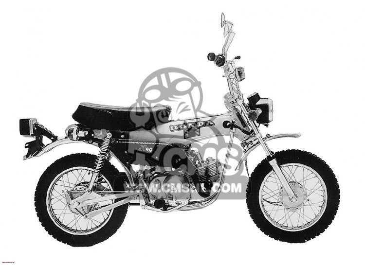 Honda ST90 TRAILSPORT 1974 K1 USA information