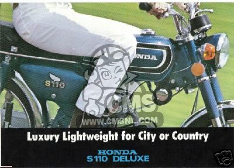 Honda S110 BENLY GENERAL EXPORT TYPE 7 parts lists and schematics