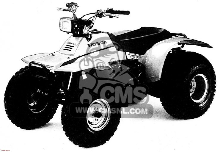 Honda TRX125 FOURTRAX 125 1986 (G) USA parts lists and schematics