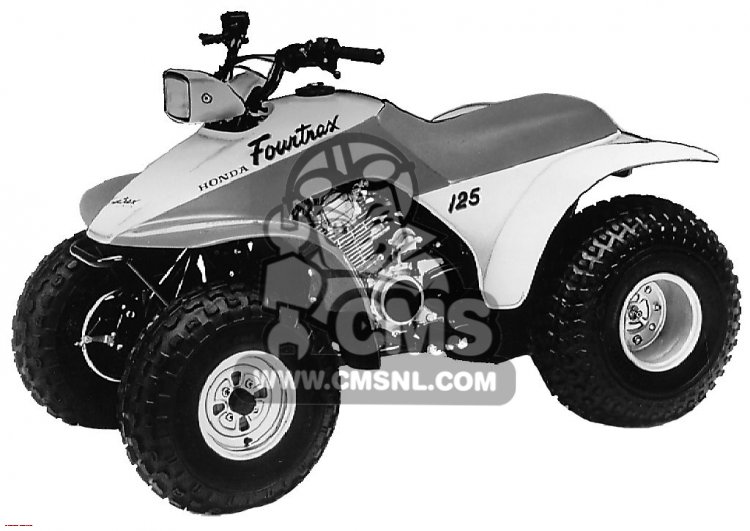 Honda Honda TRX125 FOURTRAX 125 1987 (H) USA parts lists and schematics