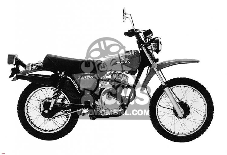 Honda XL100 1978 USA parts lists and schematics