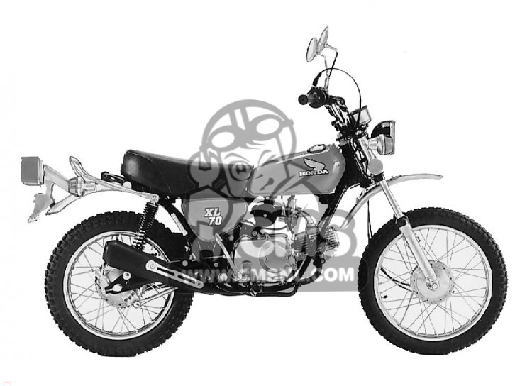 Honda XL70 1976 USA parts lists and schematics
