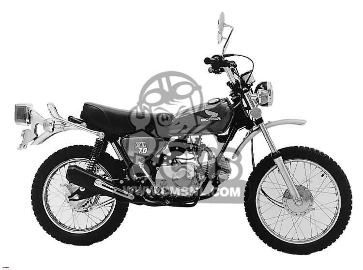 Honda XL70 K1 1975 USA parts lists and schematics