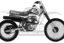 Honda XR100R 1996 (T) USA COLOR TABLE - XR100R '95 - acquistare ricambi ...