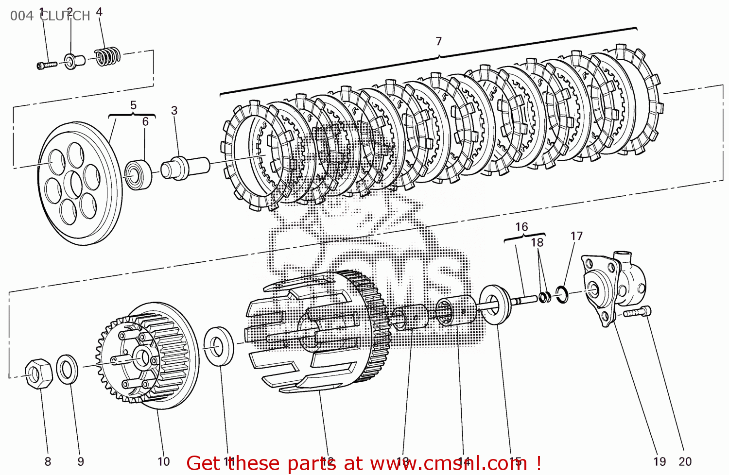 17020221C: Primary Driven Gear Comp. Ducati - buy the 17020221C at CMSNL