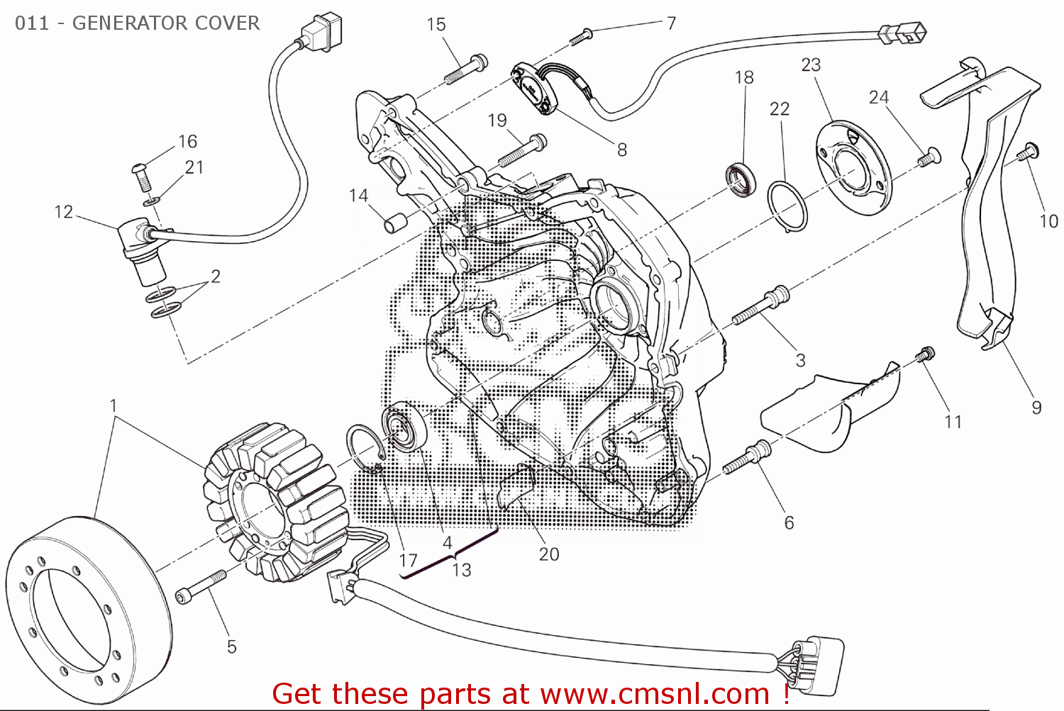 55243521A: Gearbox Position Sensor Ducati - buy the 55243521A at CMSNL