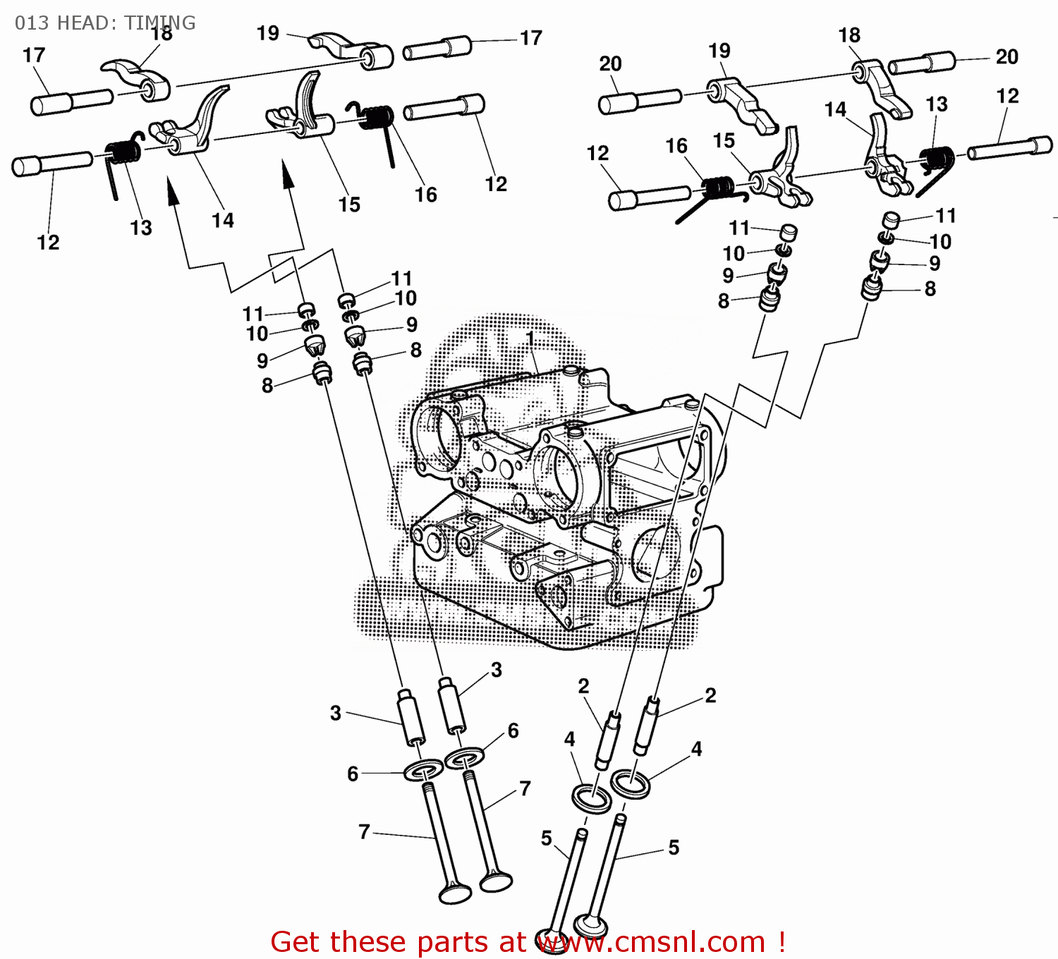 82111011A: Intake Opening Rocker Arm Pin Ducati - buy the 82111011A at ...