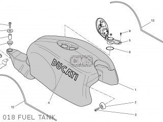 FUEL TANK, RED for SCGT1000 2007 USA (SPORTCLASSIC GT 1000) 9151-2472A ...