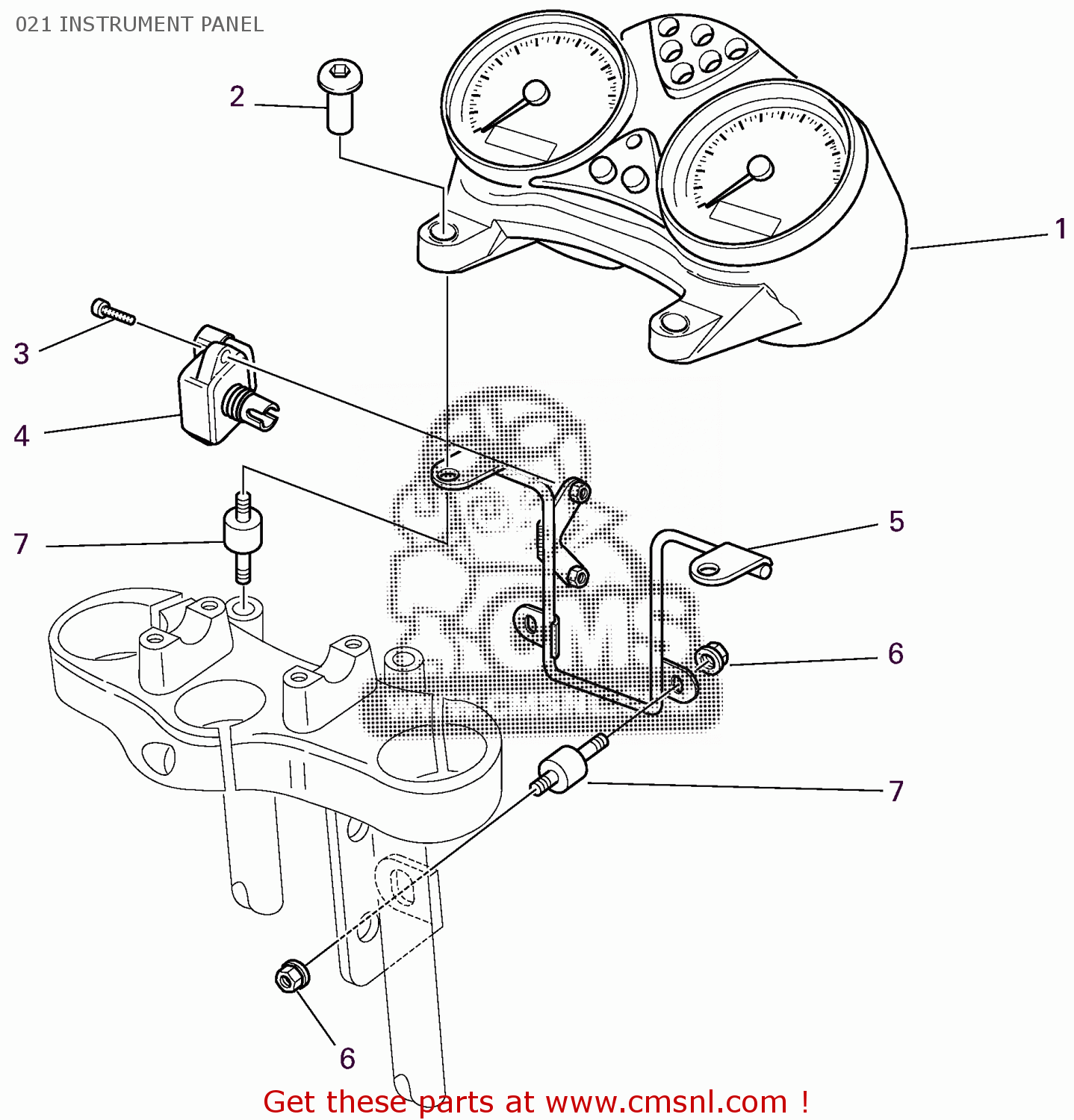 40610262B: Instr.panel Monster/05 Uk Ducati - buy the 40610262B at CMSNL
