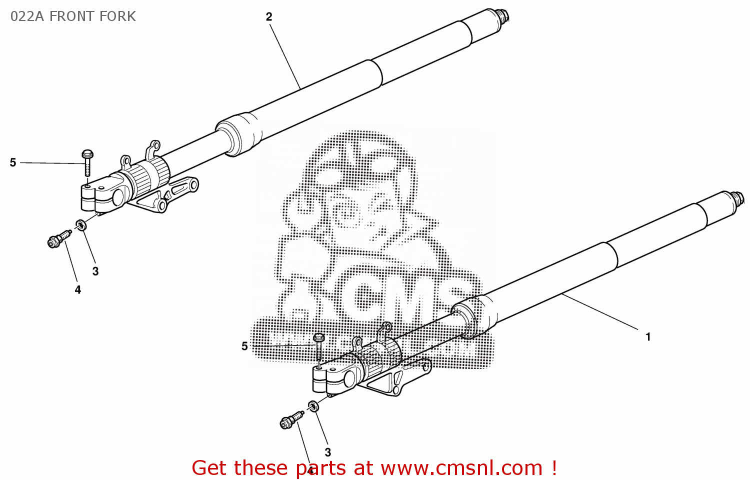 34021282A: Fork Leg Assy, Left Ducati - buy the 34021282A at CMSNL
