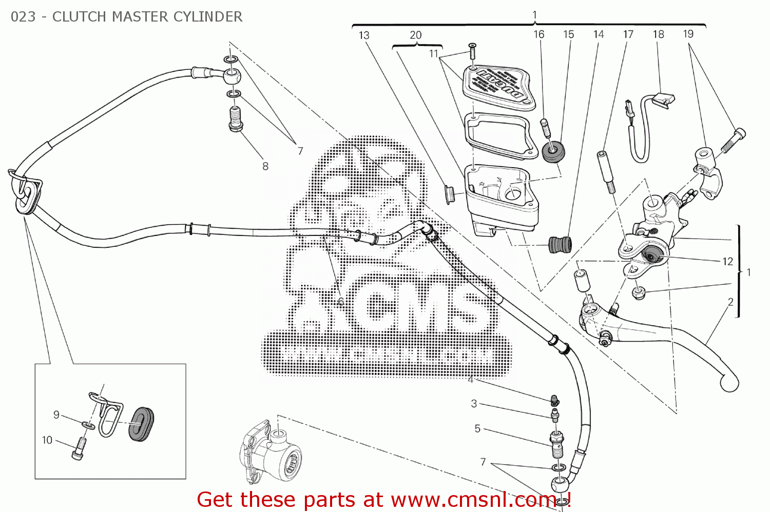 69927851A: Tank Ducati - buy the 69927851A at CMSNL