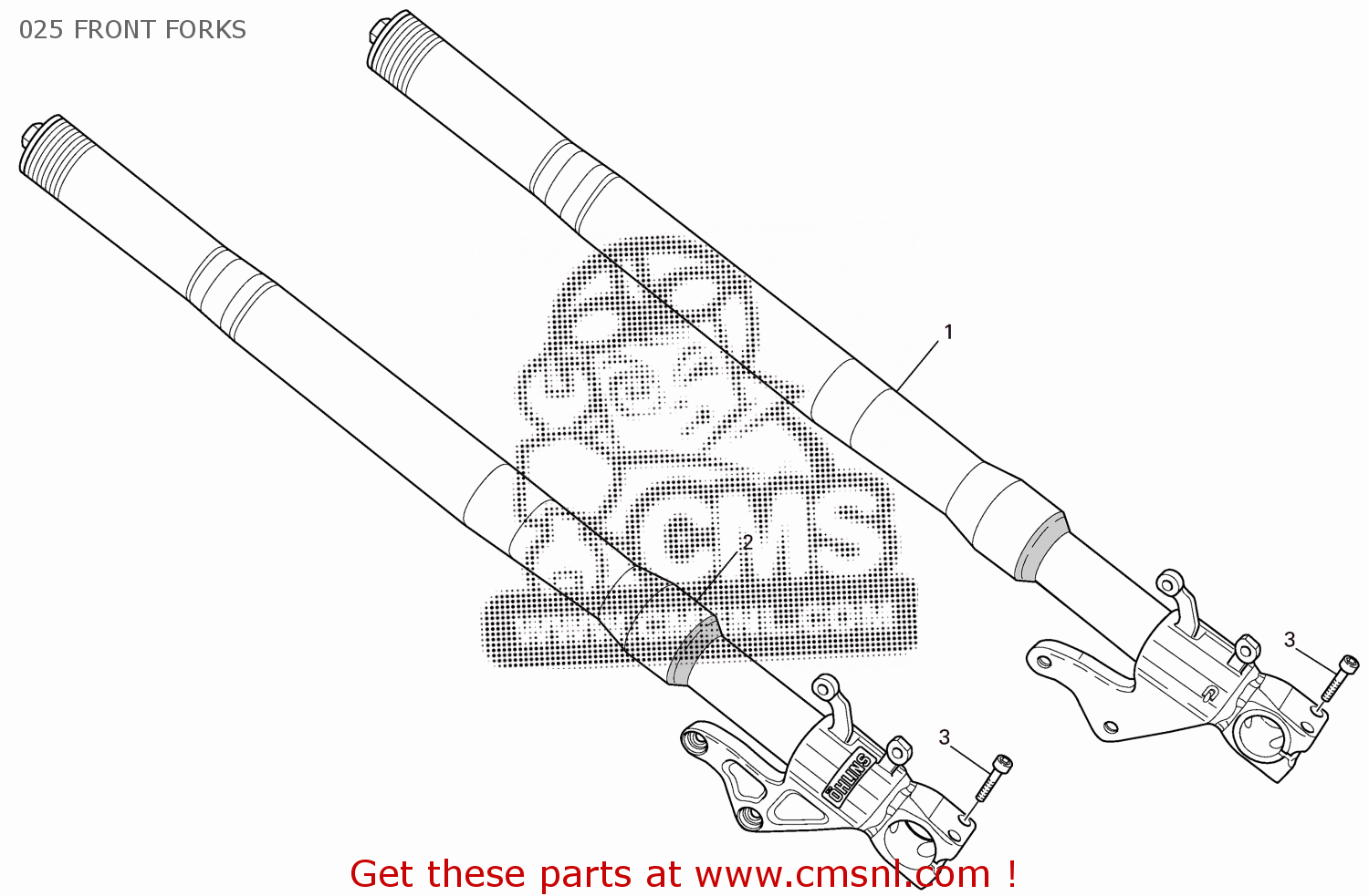 34023161A: Fork Leg Assy, Left Ducati - buy the 34023161A at CMSNL