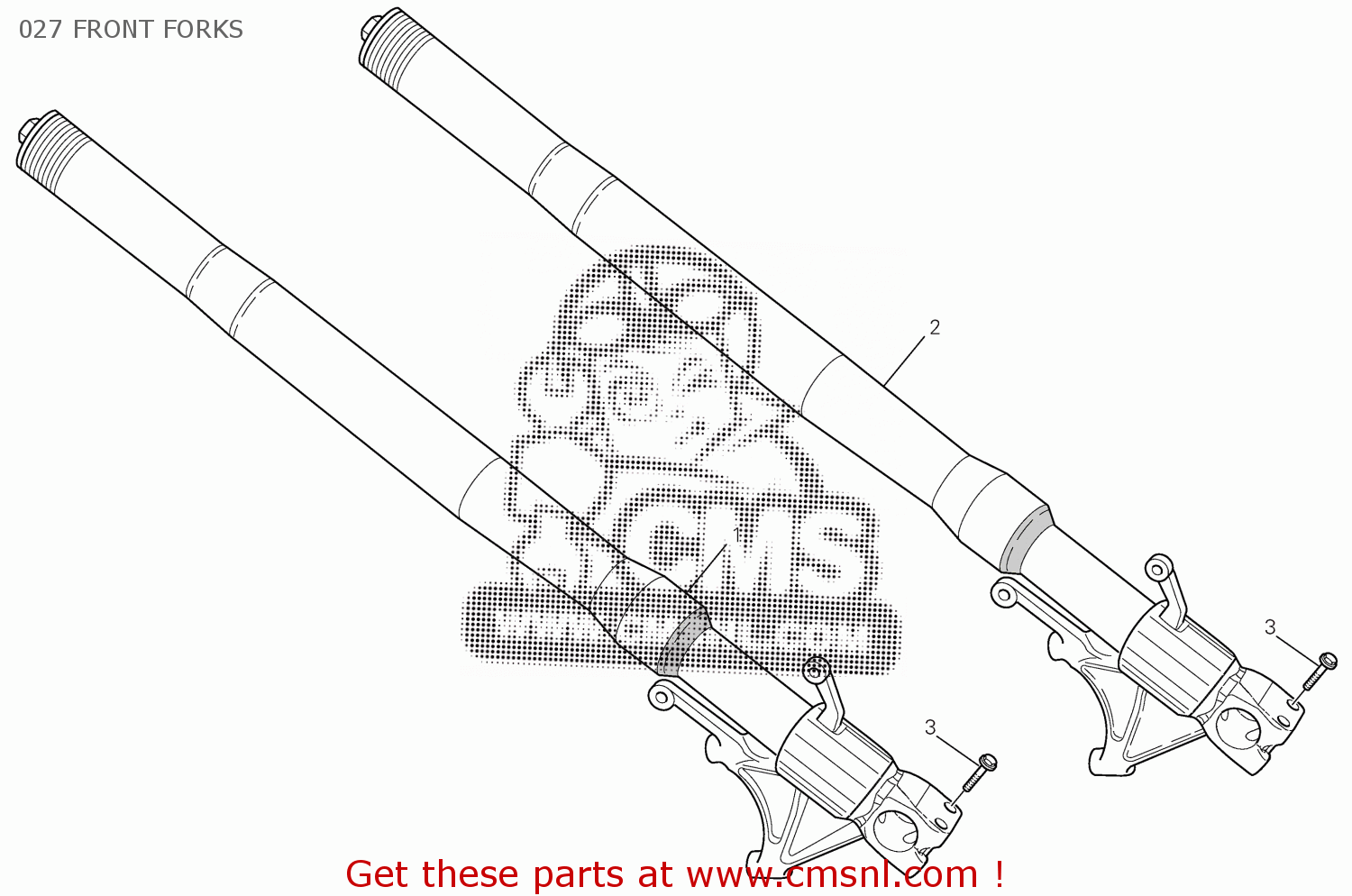 34023301A: Fork Leg Assy, Left Ducati - buy the 34023301A at CMSNL