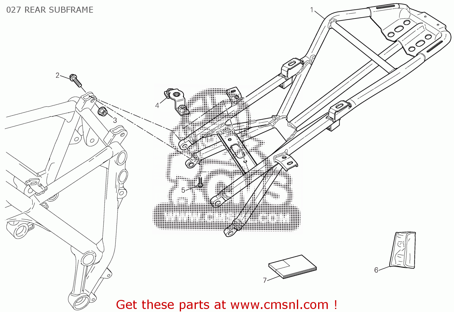 47011973A: Rear Frame Ducati - buy the 47011973A at CMSNL