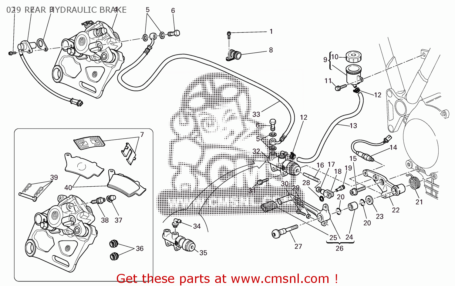 PAD PINS OVERHAUL SET for SCGT1000 2008 USA (SPORTCLASSIC GT 1000) 9151 ...