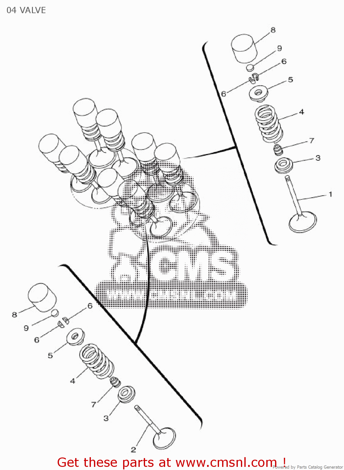 23P1211300: Spring, Valve Inner Yamaha - buy the 23P-12113-00 at CMSNL
