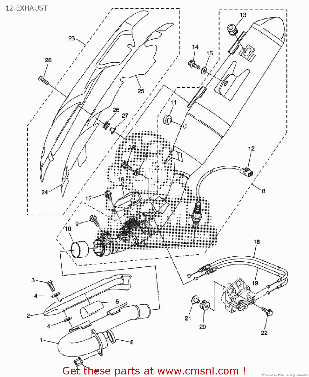 3D71470800P1: Protector Assy Yamaha - buy the 3D7-14708-00-P1 at CMSNL