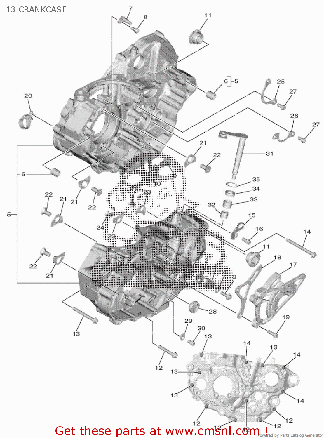 BR91638100: Push Lever Comp. Yamaha - buy the BR9-16381-00 at CMSNL
