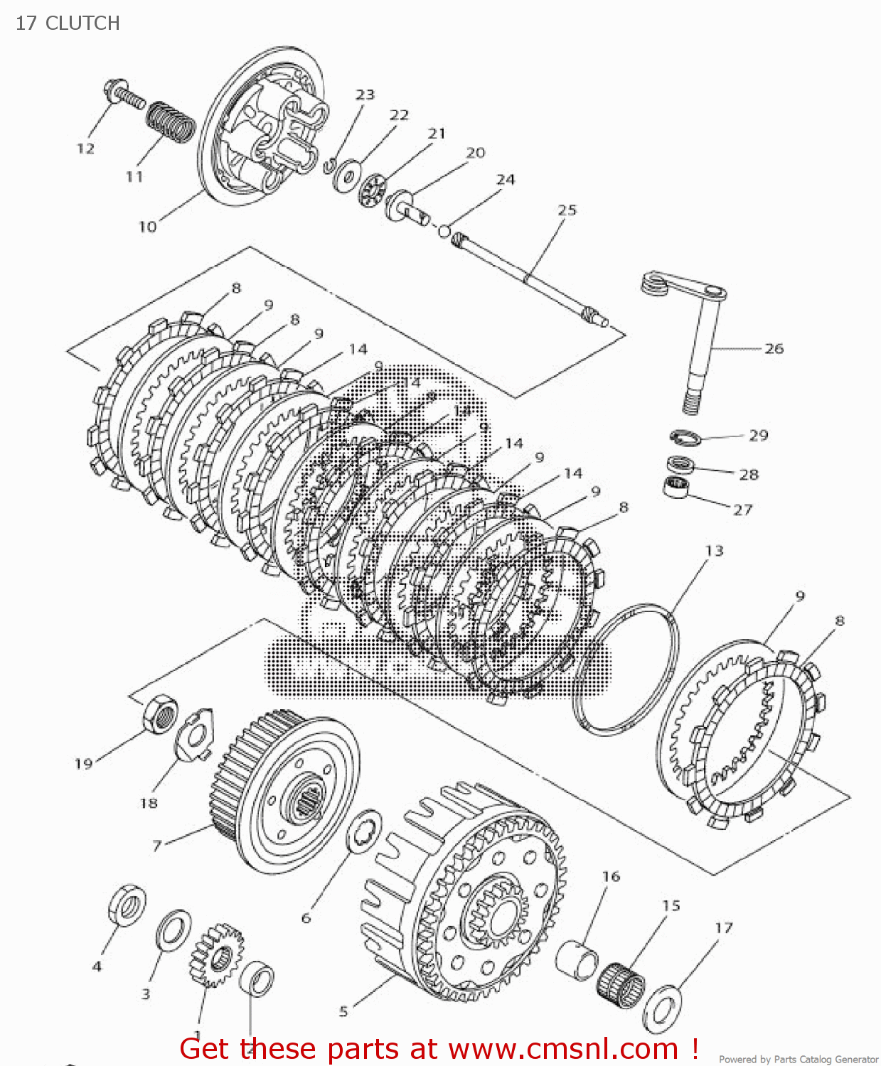 2GB1638100: Push Lever Comp. Yamaha - buy the 2GB-16381-00 at CMSNL