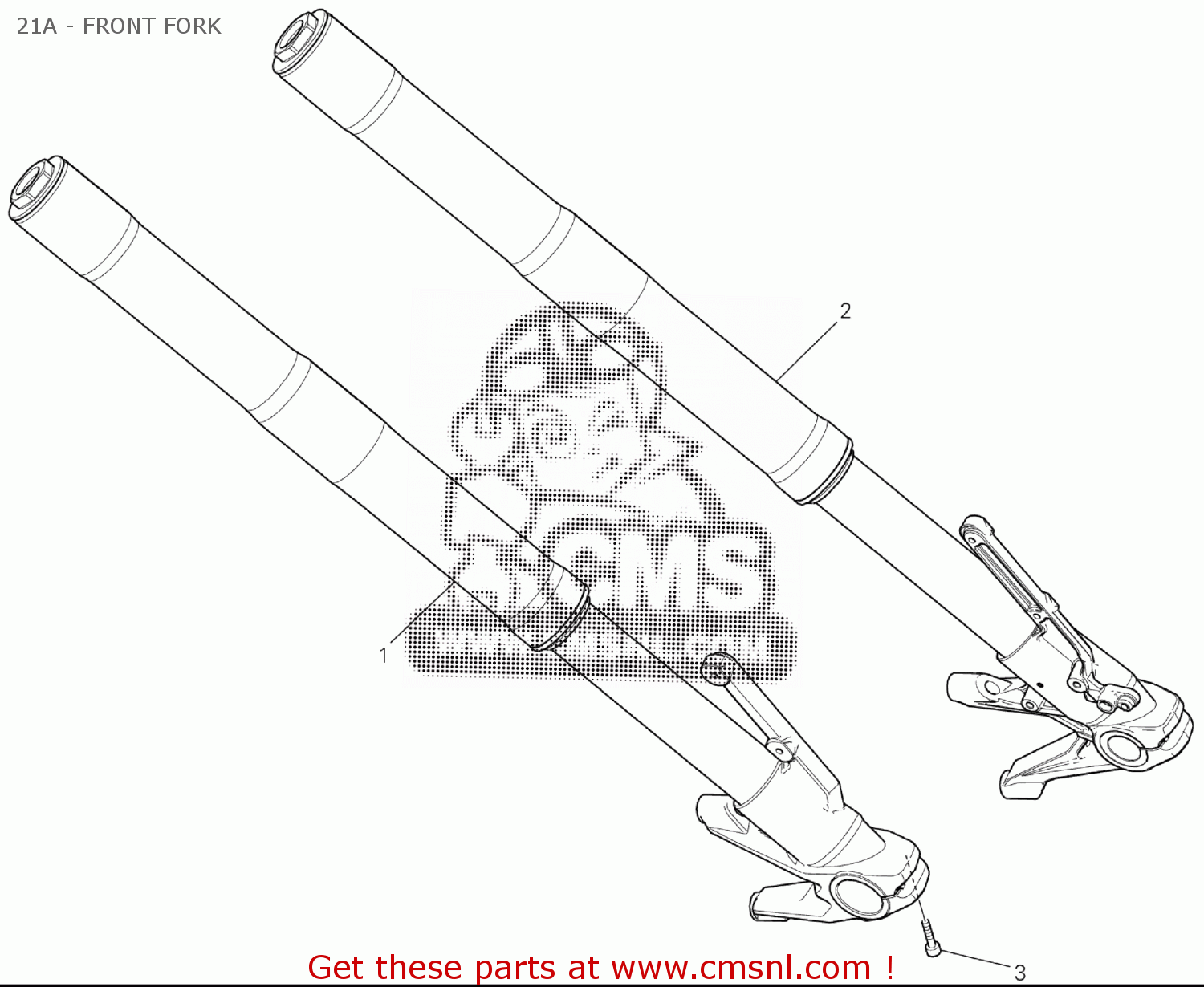 34520521A: Left Fork Leg Assy Ducati - buy the 34520521A at CMSNL