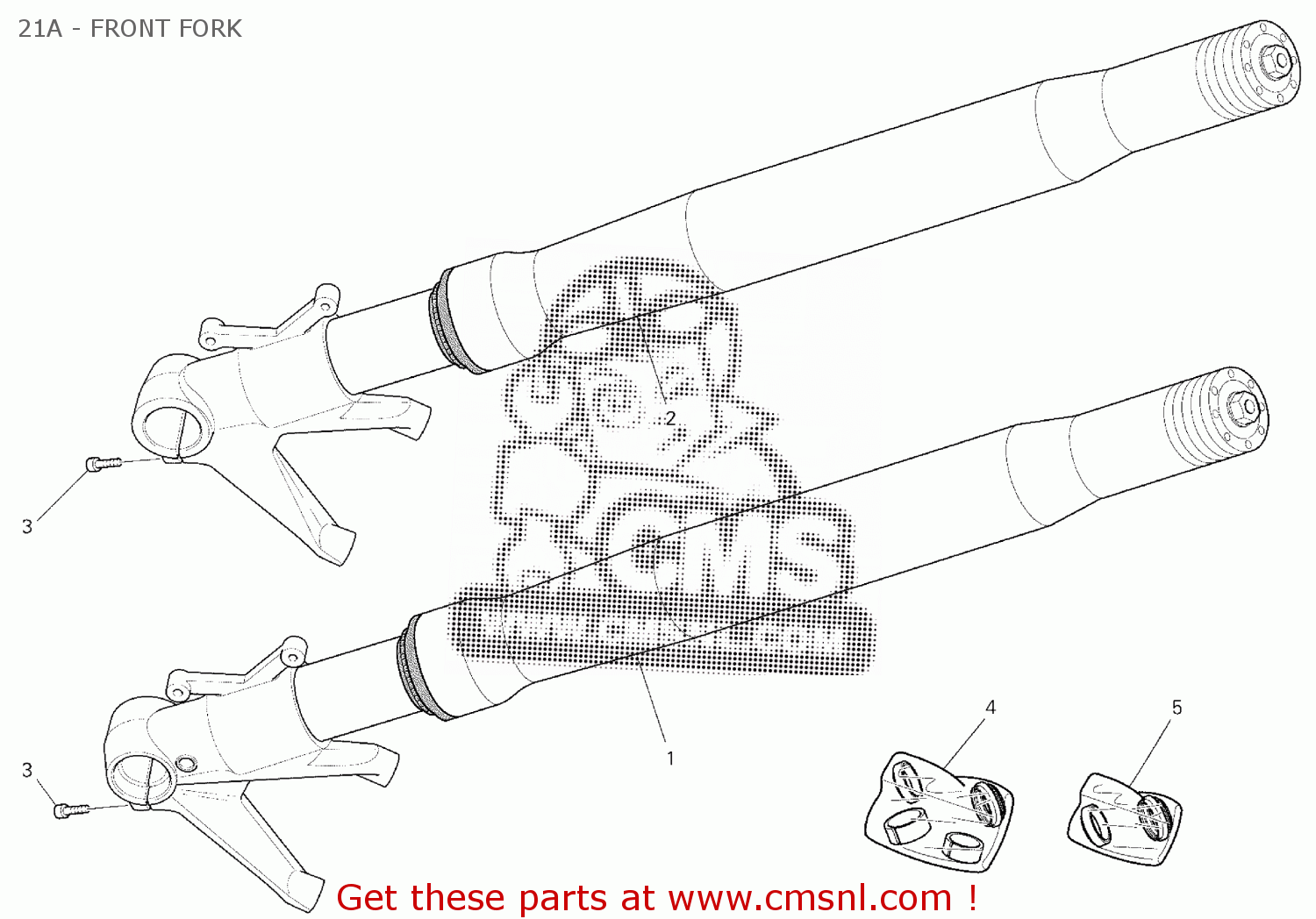 34420172B: Fork Leg Assy, Left Ducati - buy the 34420172B at CMSNL