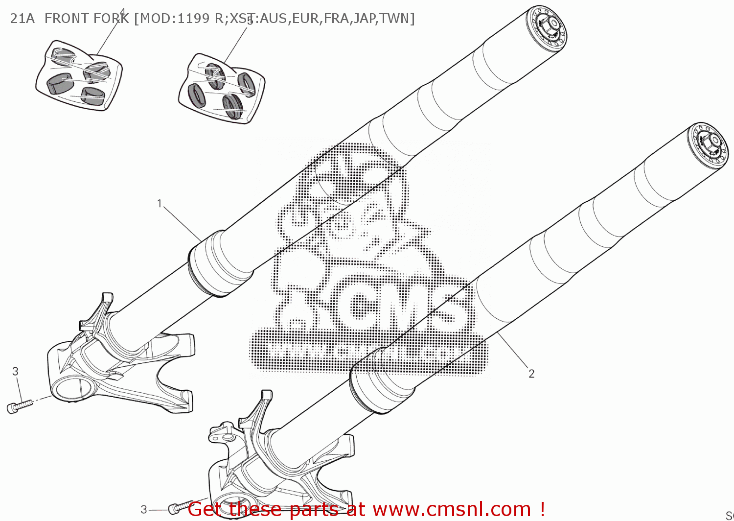 34420731A: Fork Leg Assembly R.h. Ducati - buy the 34420731A at CMSNL