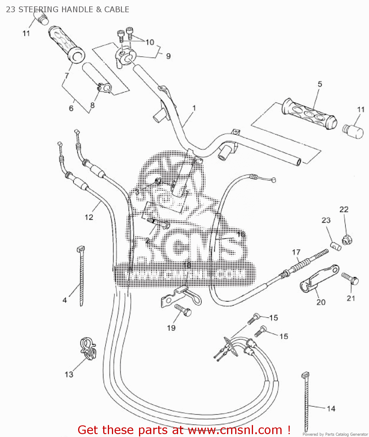 5C3F624000: Grip Assy Yamaha - buy the 5C3-F6240-00-00 at CMSNL