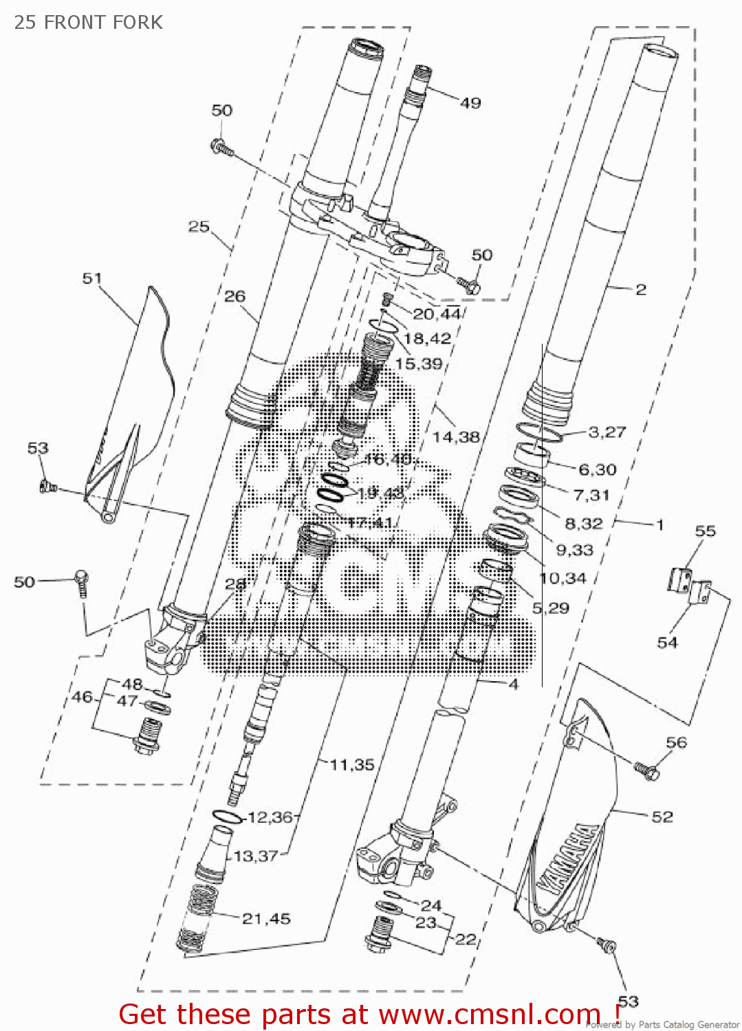 B112334000: Under Bracket Comp. Yamaha - buy the B11-23340-00 at CMSNL