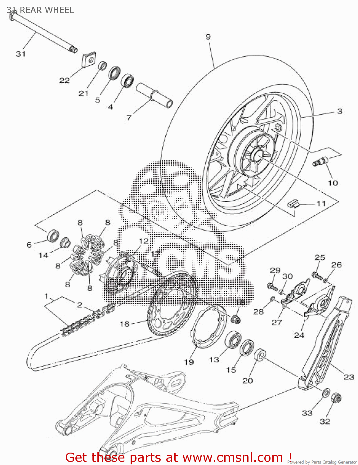 95D3706014: Bolt, Flange Deep Recess Yamaha - buy the 95D37-06014-00 at ...