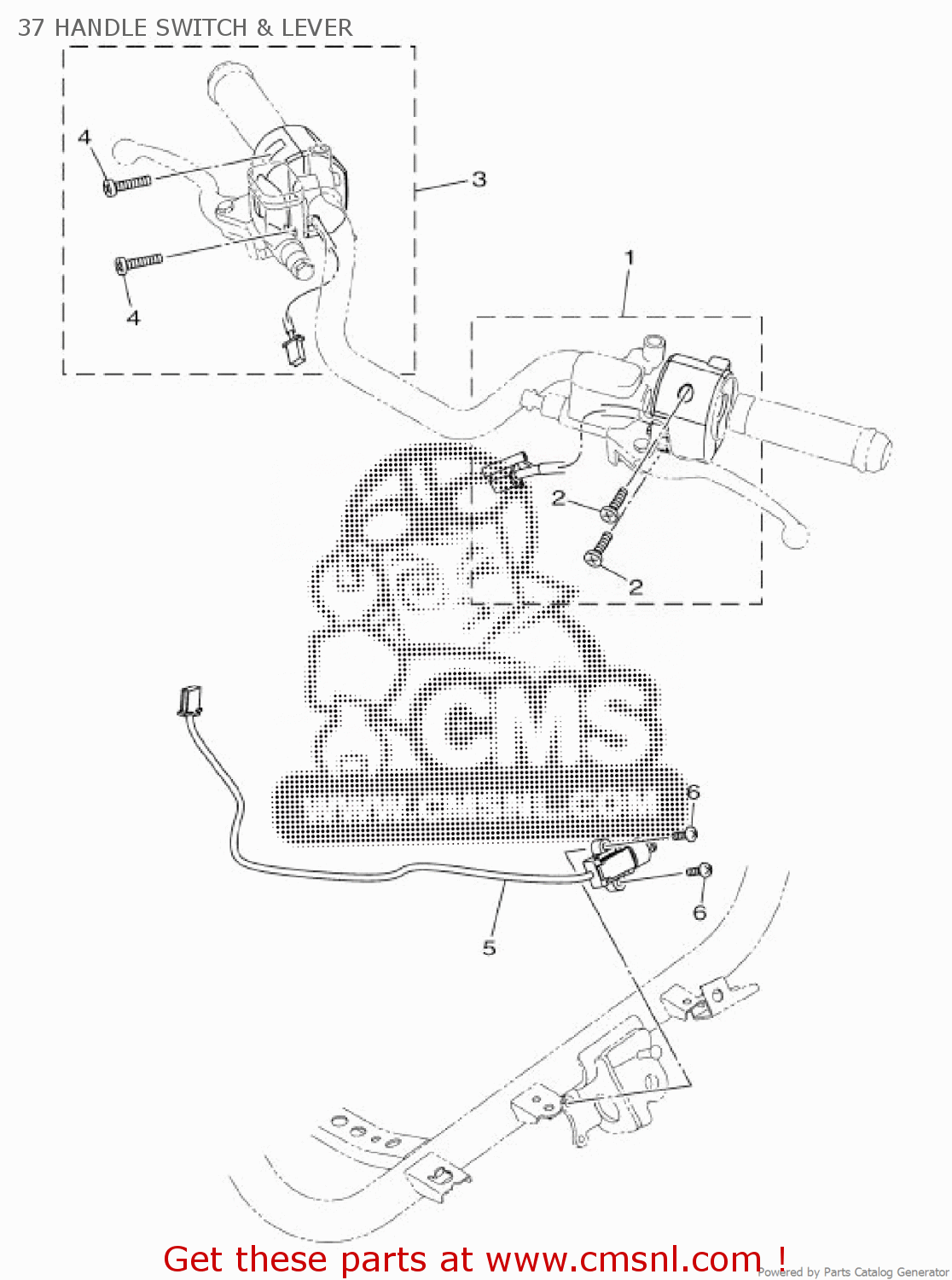 2DPH397300: Switch, Handle 3 Yamaha - buy the 2DP-H3973-00 at CMSNL