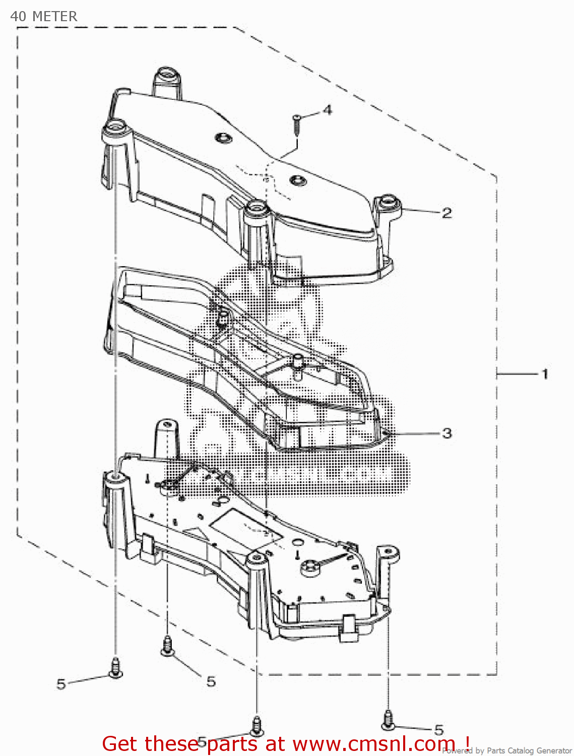 59C8350040: Meter Assy (mph) Yamaha - buy the 59C-83500-40 at CMSNL