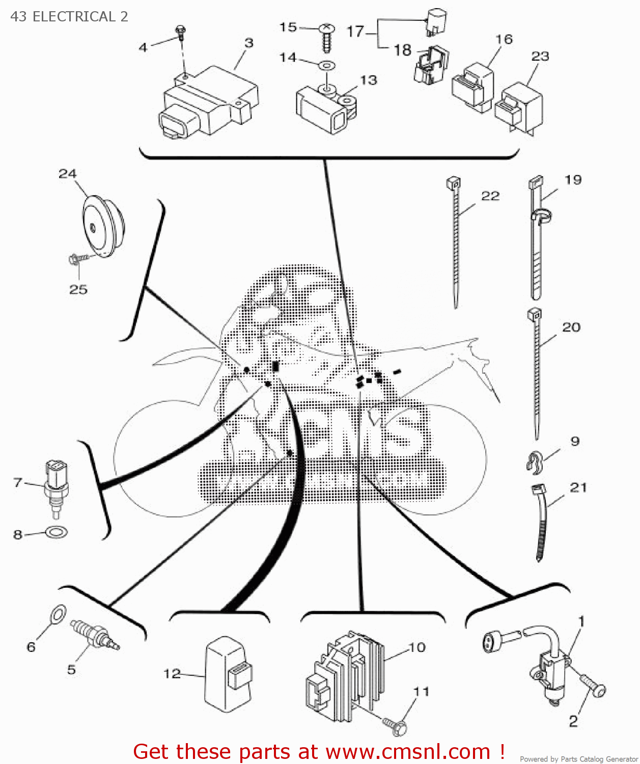 22BH591A00: Eng Cont Unit Assy Yamaha - buy the 22B-H591A-00 at CMSNL
