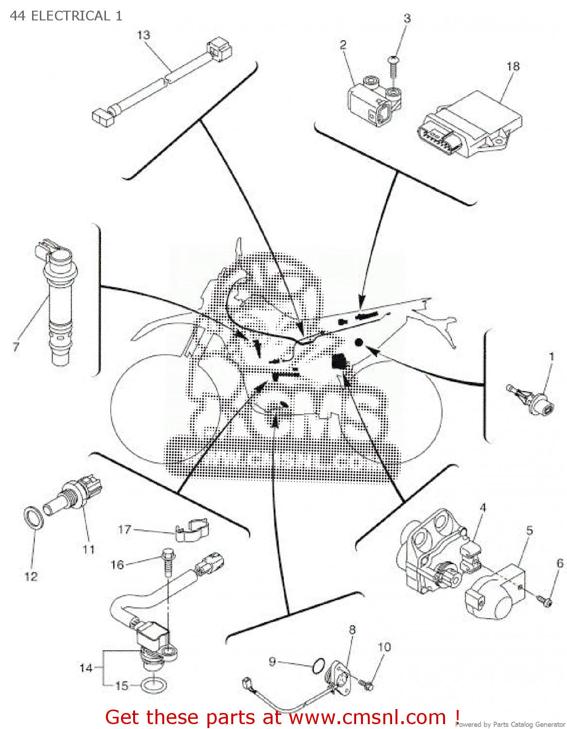3D78375500: Sensor, Speed Yamaha - buy the 3D7-83755-00 at CMSNL