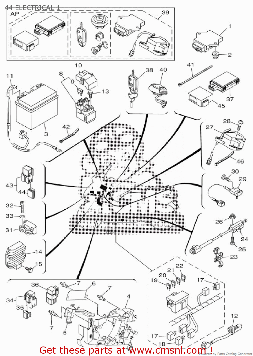 2PW8626008: Remote Control Unit Assy Yamaha - buy the 2PW-86260-08-00 ...