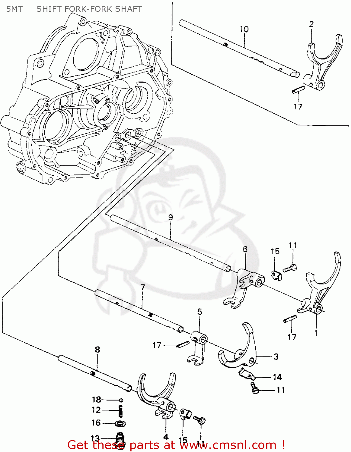 24243PB7960: Piece,rvs Shift Honda - buy the 24243-PB7-960 at CMSNL