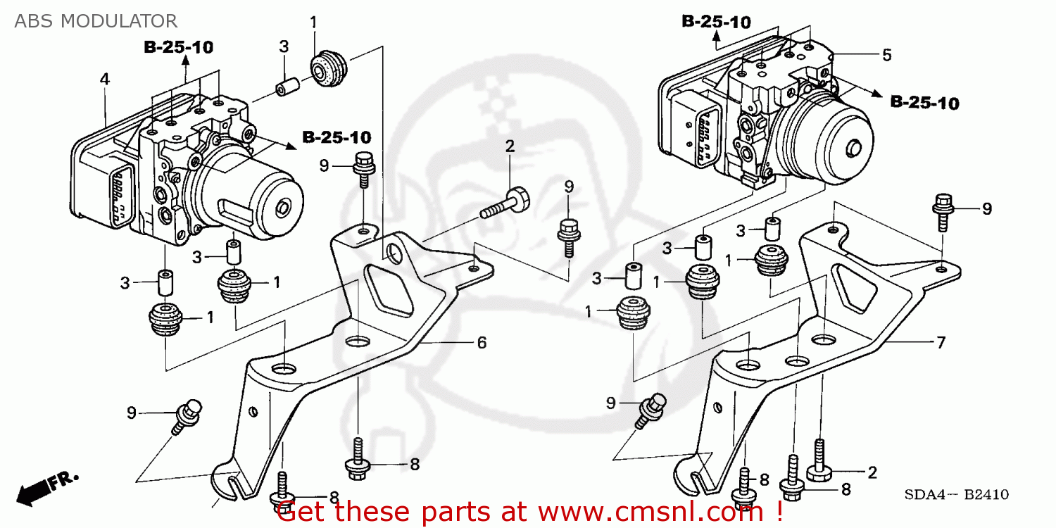 57101SJK000: Rubber Mount Honda - buy the 57101-SJK-000 at CMSNL