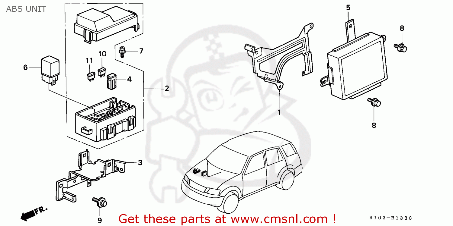 39790S10A03: Unit.assy Abs Honda - buy the 39790-S10-A03 at CMSNL