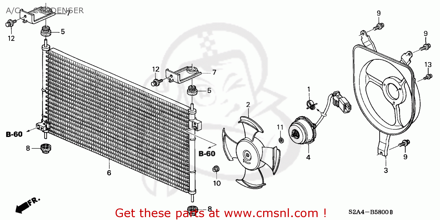 38615PCX000: Shroud Comp,airco Honda - buy the 38615-PCX-000 at CMSNL