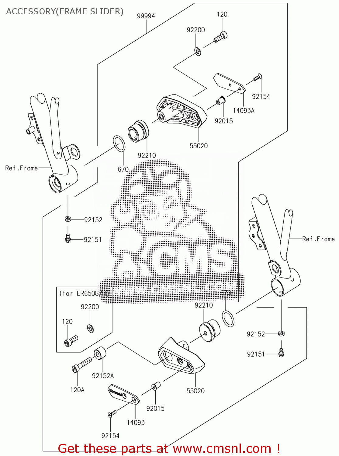 550201997: Guard Kawasaki - buy the 55020-1997 at CMSNL